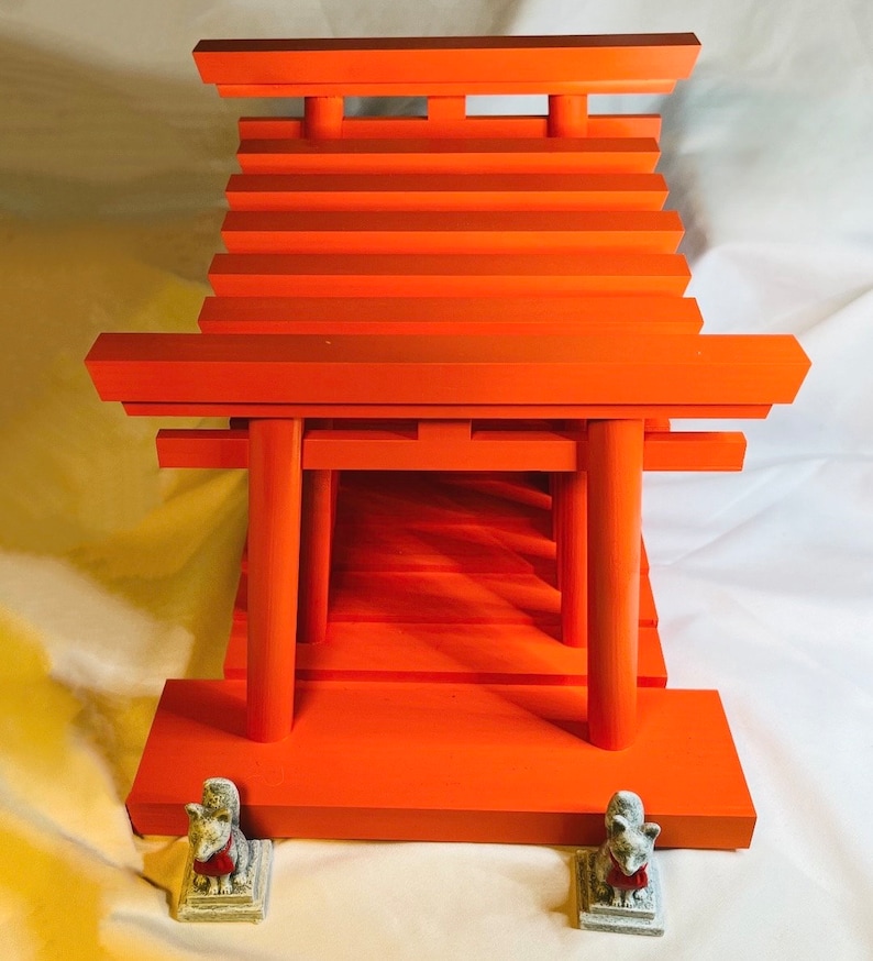 Japanese Kamidana Torii 8 Hinoki Shinto Modern Style Handmade +inari ...