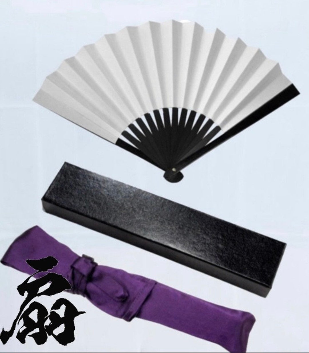 Tessen Japanese Samurai Iron War Fan Kuroda White - Etsy Ireland