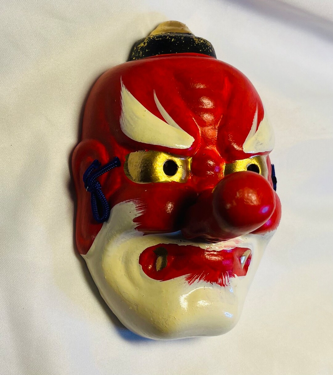 Tengu Noh Mask Traditional Japanese Art Wall Statue Long‐nosed Goblin ...