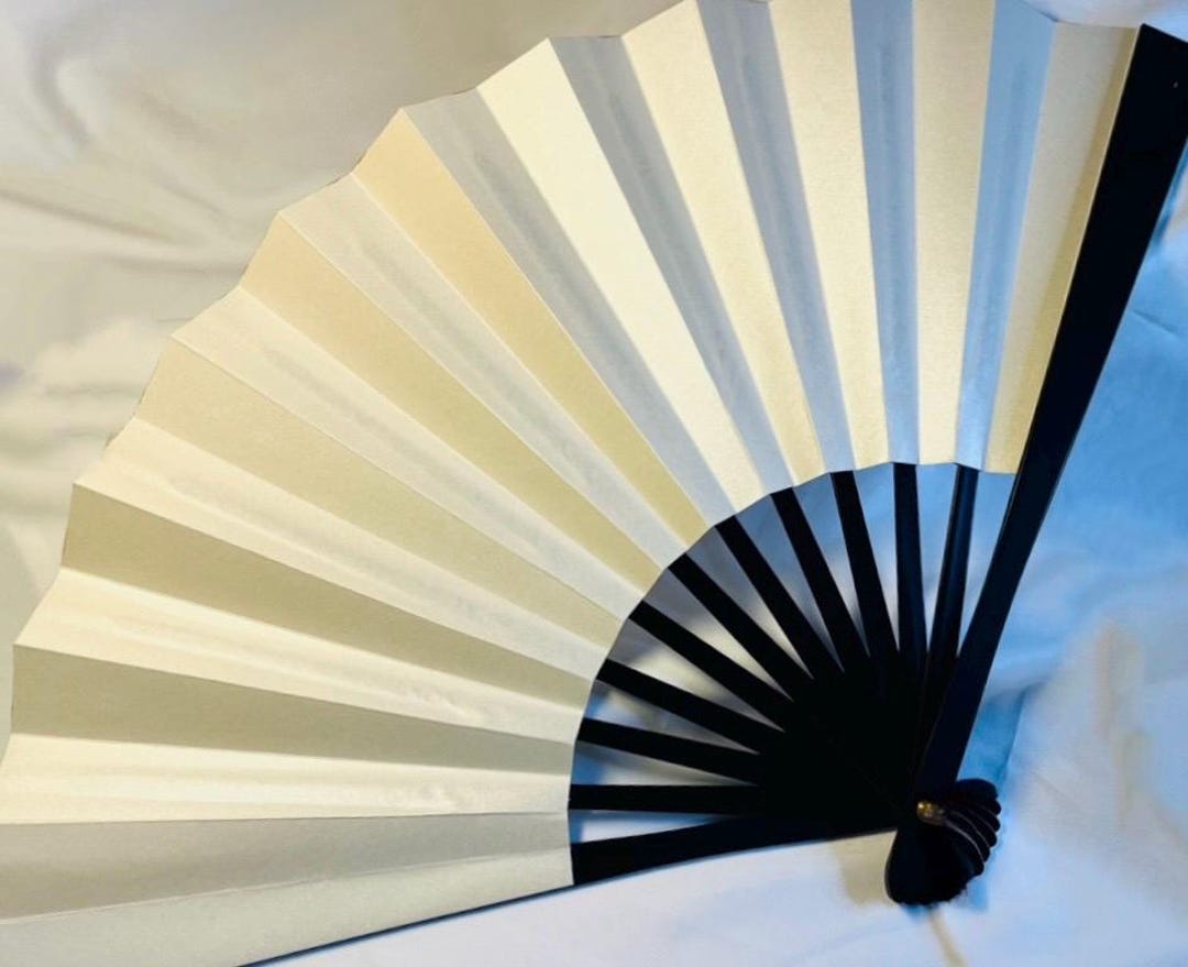 Tessen Japanese Samurai Iron War Fan Kuroda White/with Case With a ...