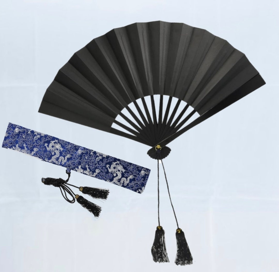 Tessen Japanese Samurai Iron War Fan Black Large Size 50cm - Etsy