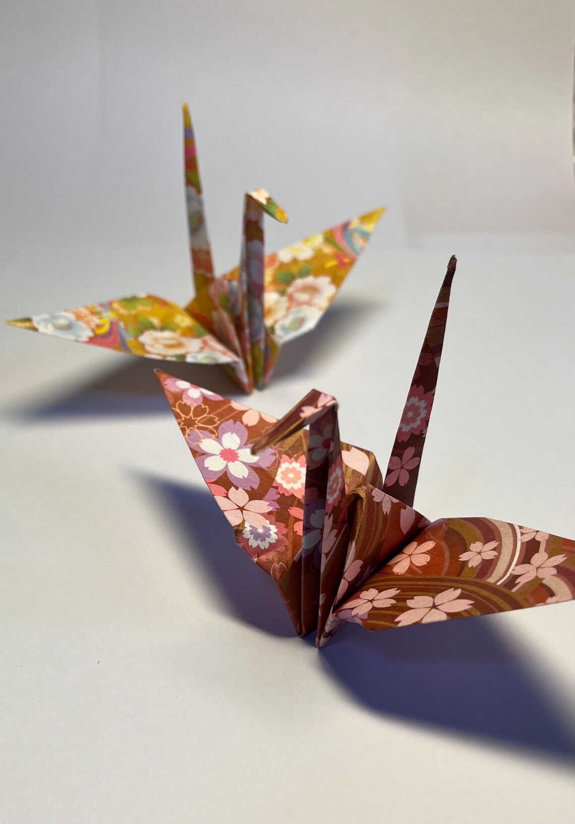 100 Origami Cranes Origami Paper Cranes - Orizuru Made of 7.5cm 3 Inches Japanese Chiyogami ...