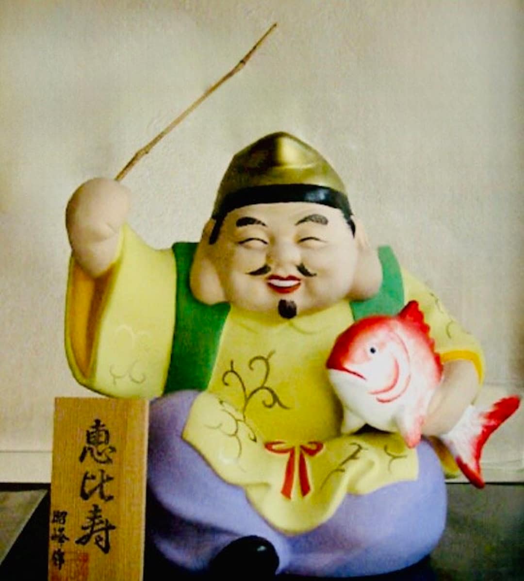 Ebisu Statue One of Japan's Seven Lucky Gods the God of Business - Etsy