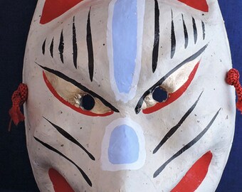 Noh Mask Kitsune - Etsy