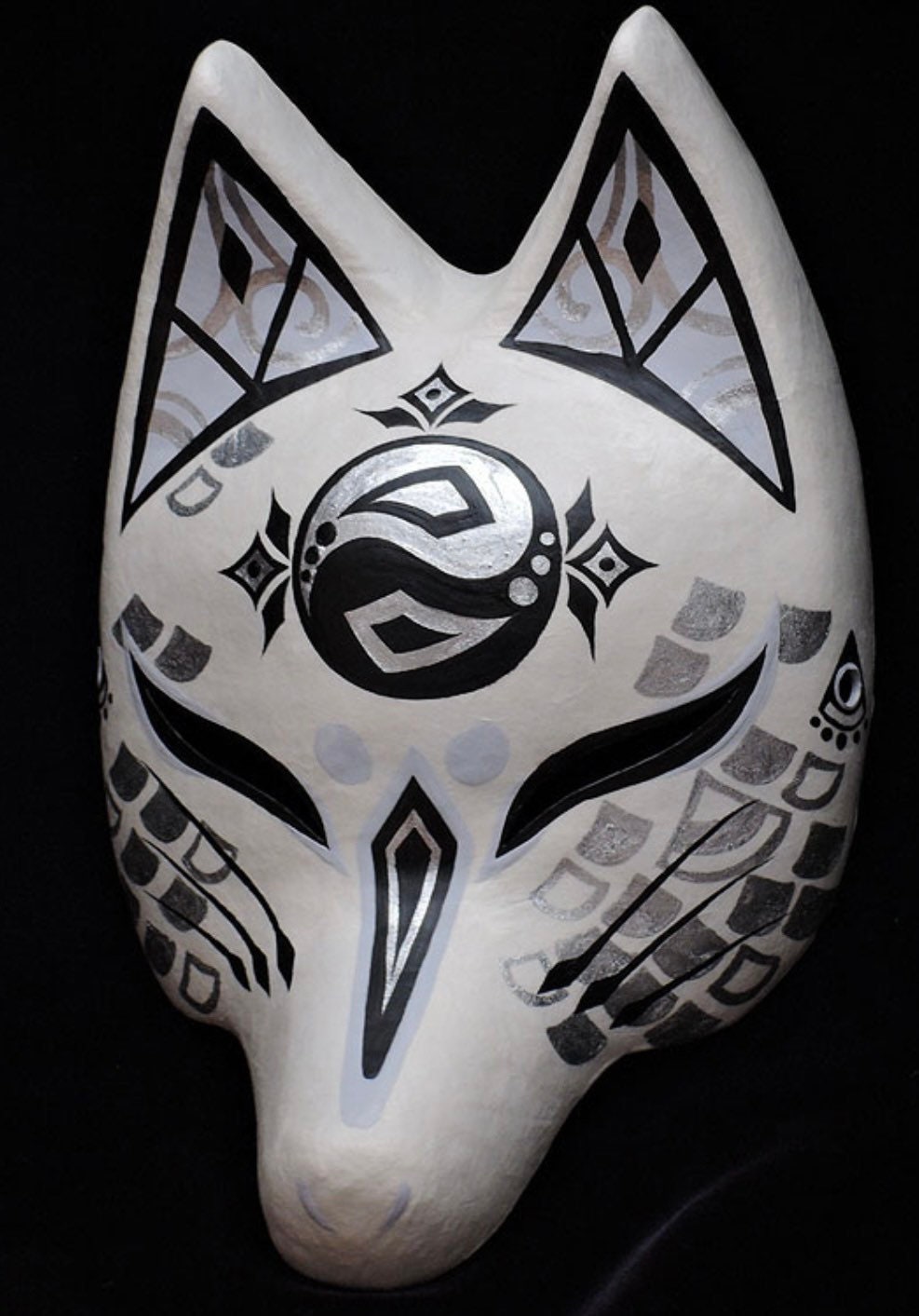 Japanese Traditional Face Fox Mask RYUJINKITSUNE - Etsy