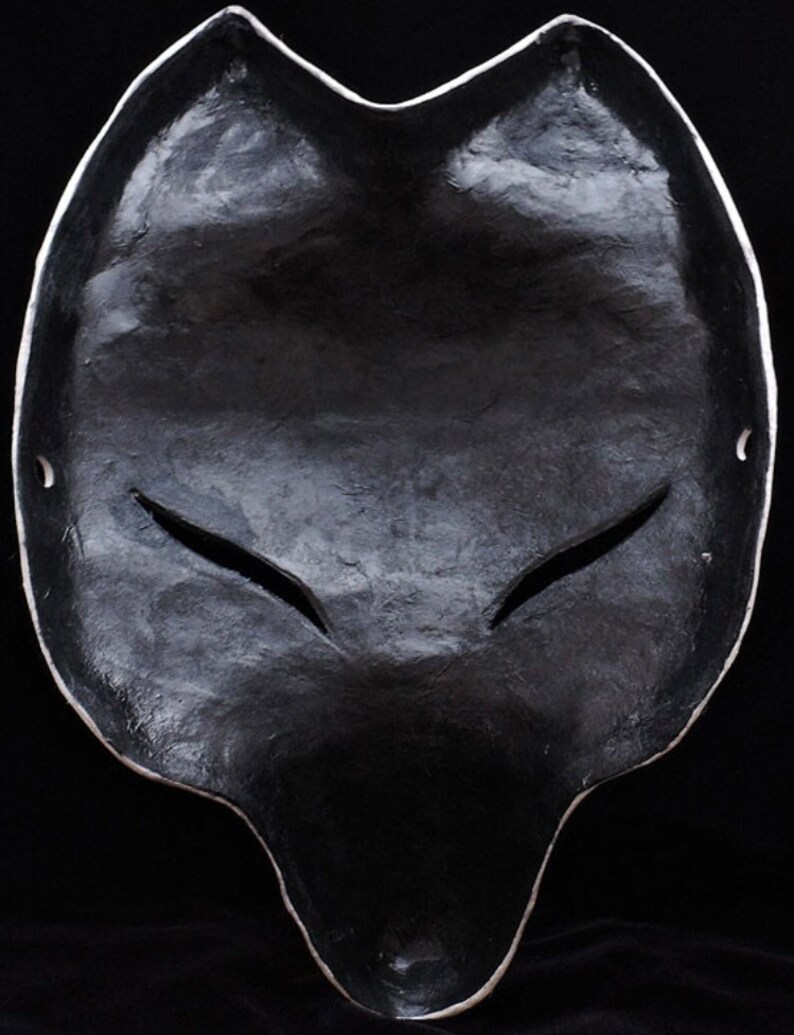 Japanese Traditional Face Fox Mask White KITSUNE - Etsy