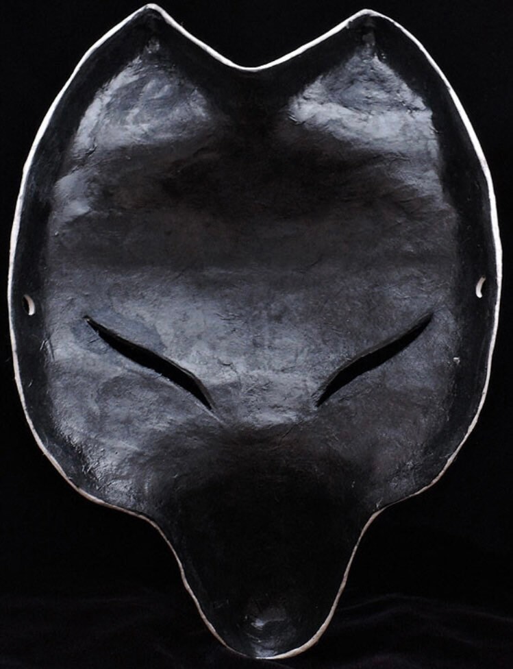 Japanese Traditional Face Fox Mask White KITSUNE - Etsy