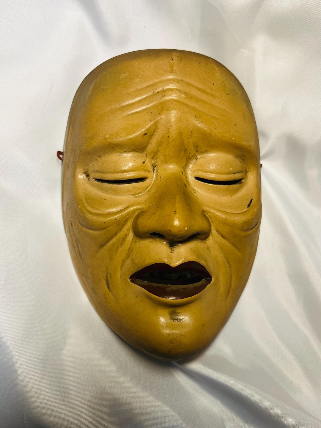 Traditional Ceramic Noh Mask - A Touch of Melancholy Beauty - Etsy