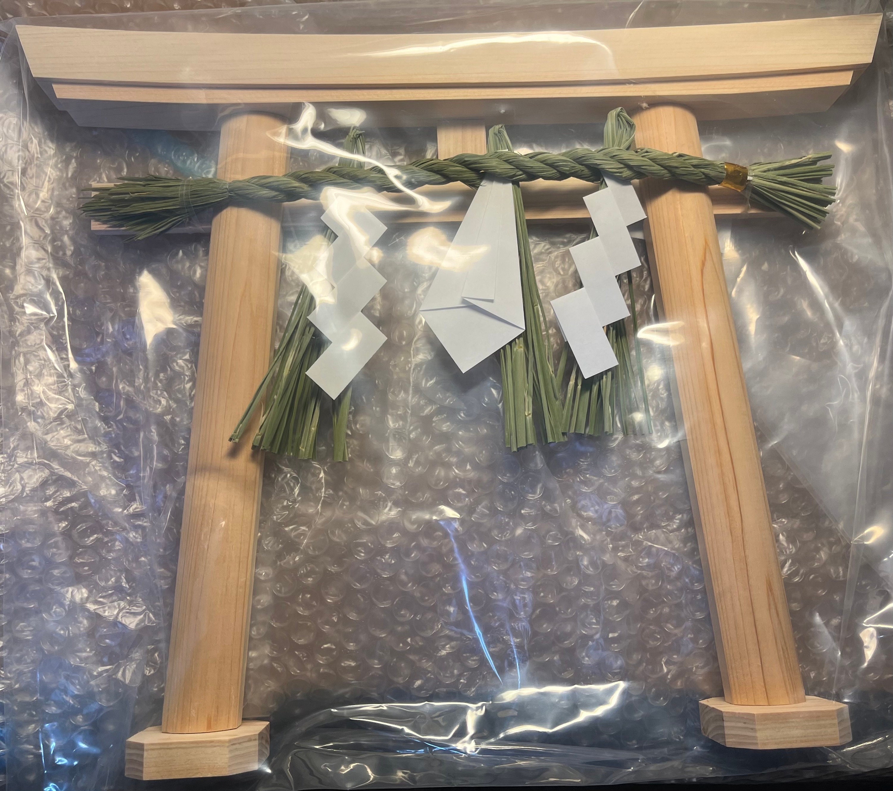 Japanese Torii Shrine Wooden Shinto Sacred Gate Shimenawa Set - Etsy