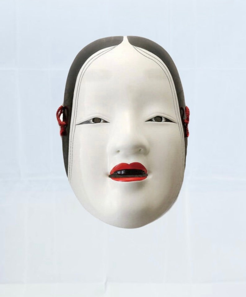 Noh Mask Traditional Japanese Art Masume Wall Statue KABUKI - Etsy