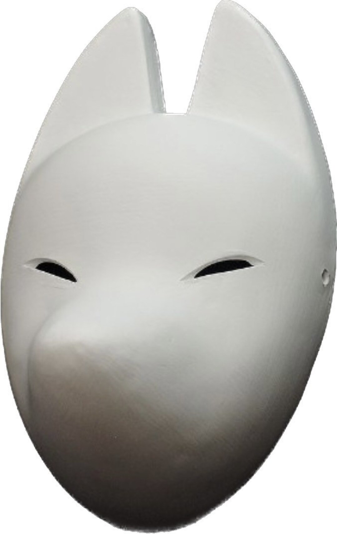 Japanese Fox Full Mask Plain Kitsune Art White Fox Mask - Etsy
