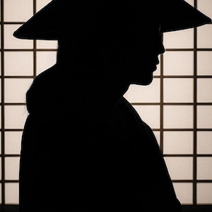 Japanese Samurai Hat (black) – Traditional Sengoku Era Style, Glossy or ...