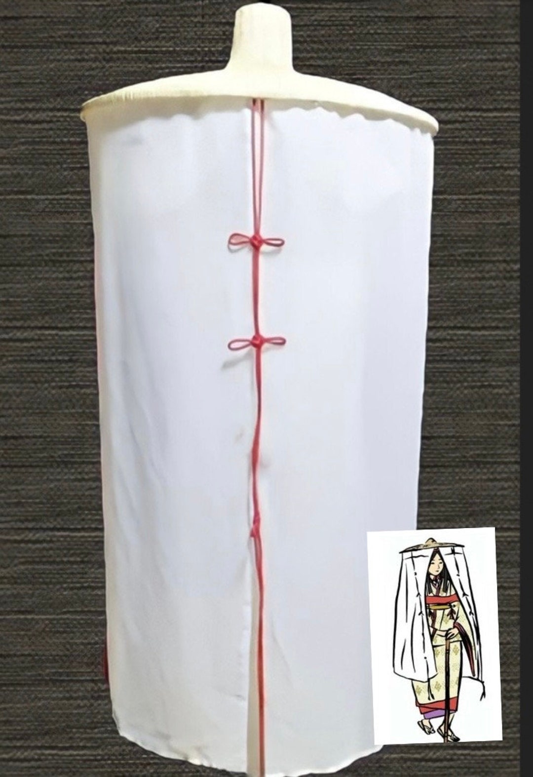 Japanese Traditional Ichimegasa Hat Bamboo Hat Umbrella Kasa With Veil ...