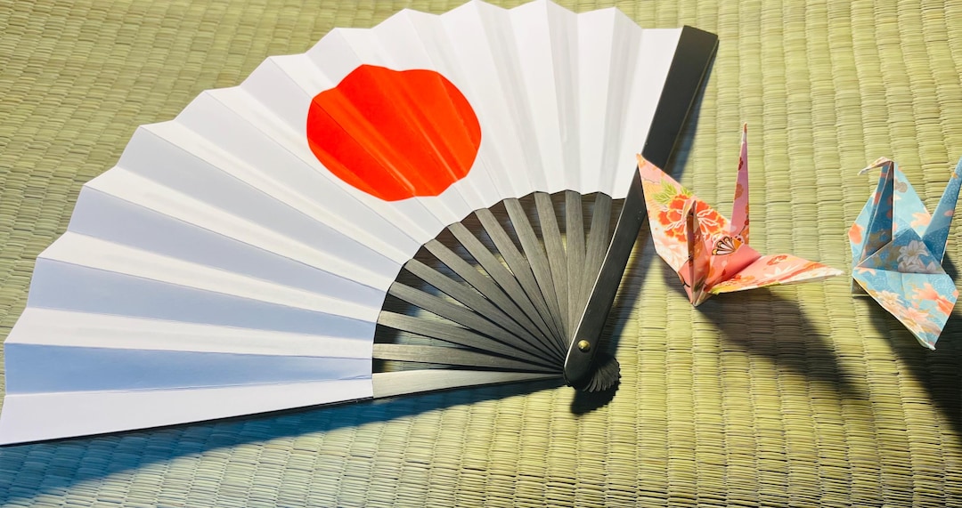 Tessen Japanese Samurai Iron Fan Hinomaru Sun Cosplay - Etsy