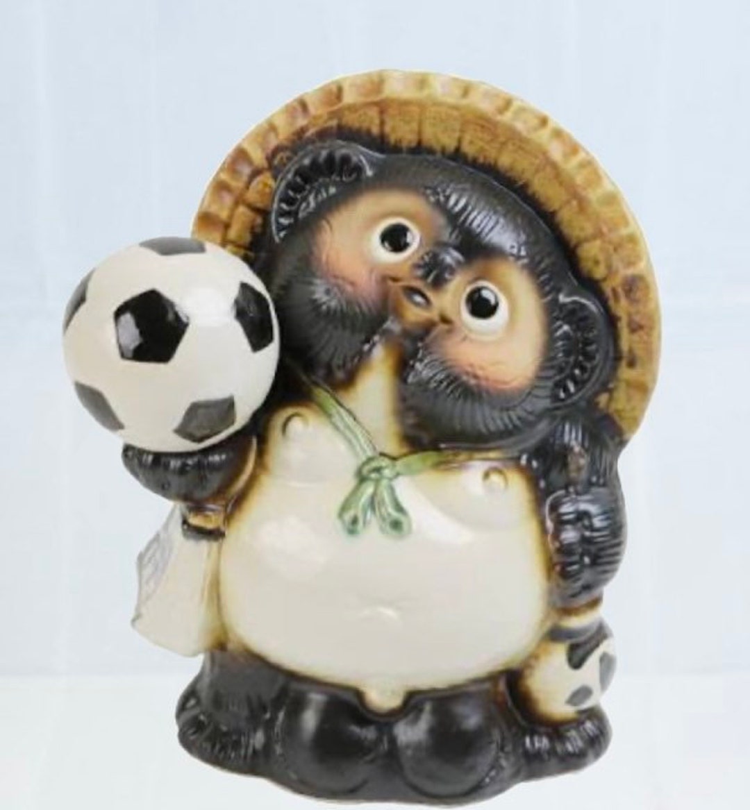 Japanese Traditional Lucky Raccoon Statue Pom Poko SHIGARAKI Football ...