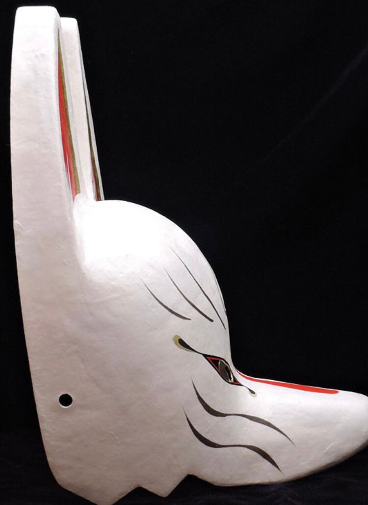 Japanese Traditional Face Fox Mask SOUL - Etsy