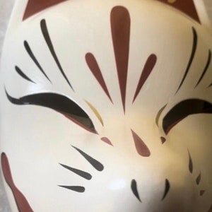 Japanese Noh Face Fox Mask Traditional Festival Mask Kitsune in ...