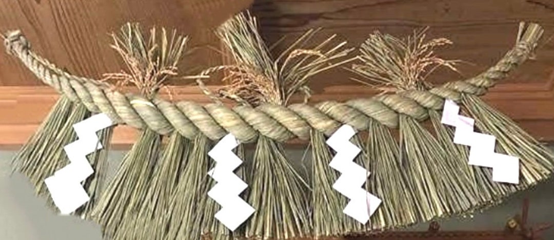 Shimenawa 90cm/35.5inch Japan Shrine Handmade Separating a Holy Place ...