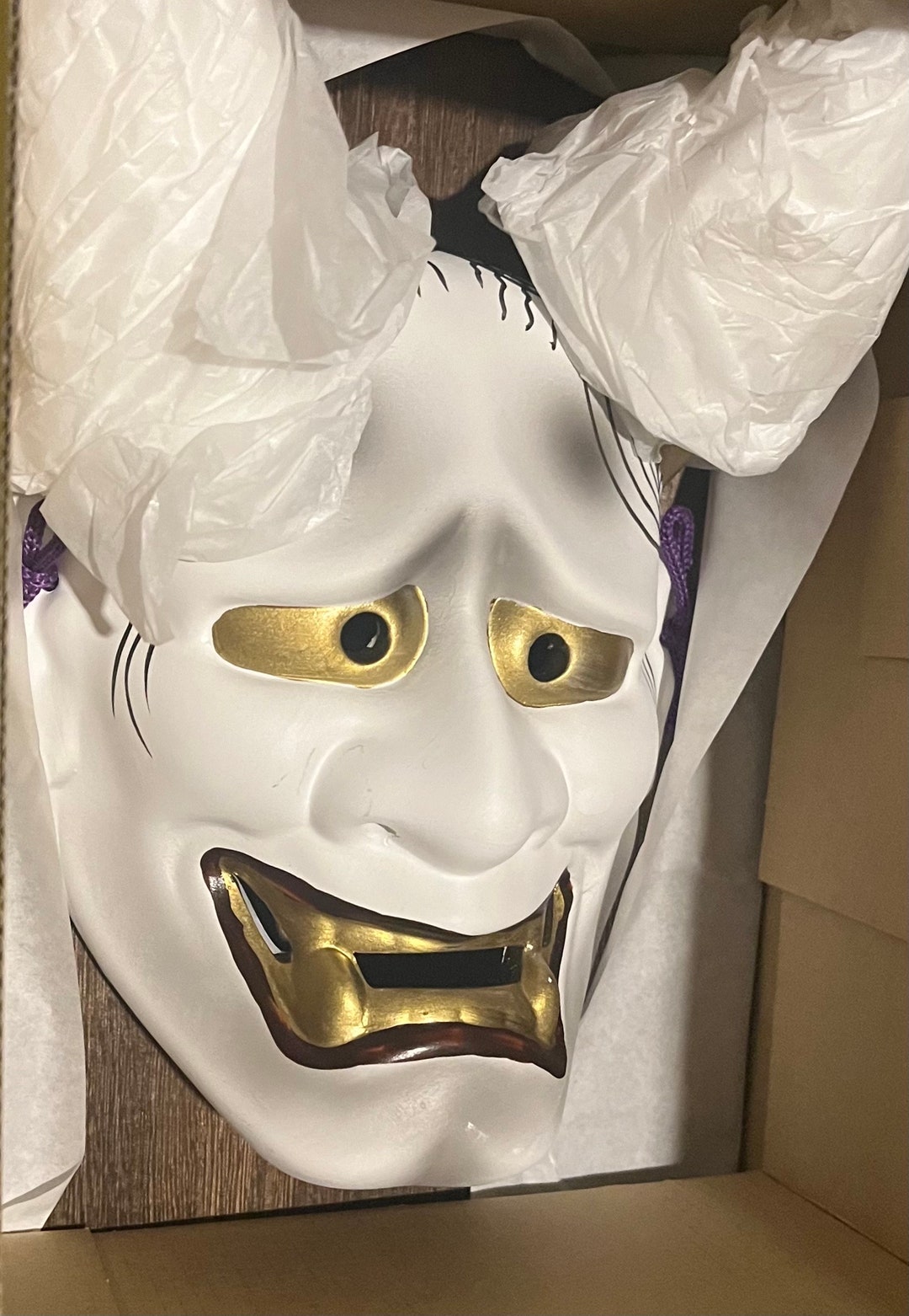 Noh Mask Traditional Japanese Art Hannya Wall Statue the Mask of a ...