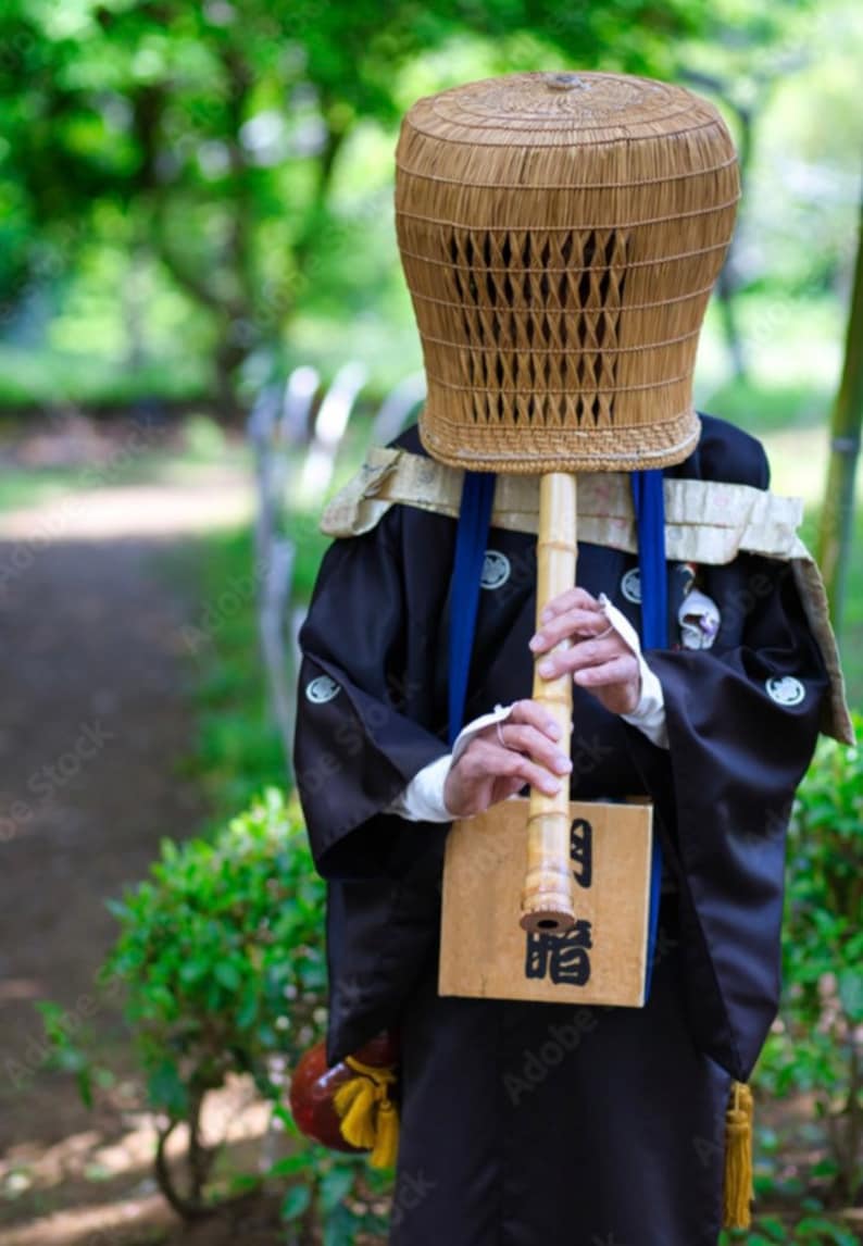 Samurai Monk Bamboo Hat Japanese Edo Style Made in Japan - Etsy Canada