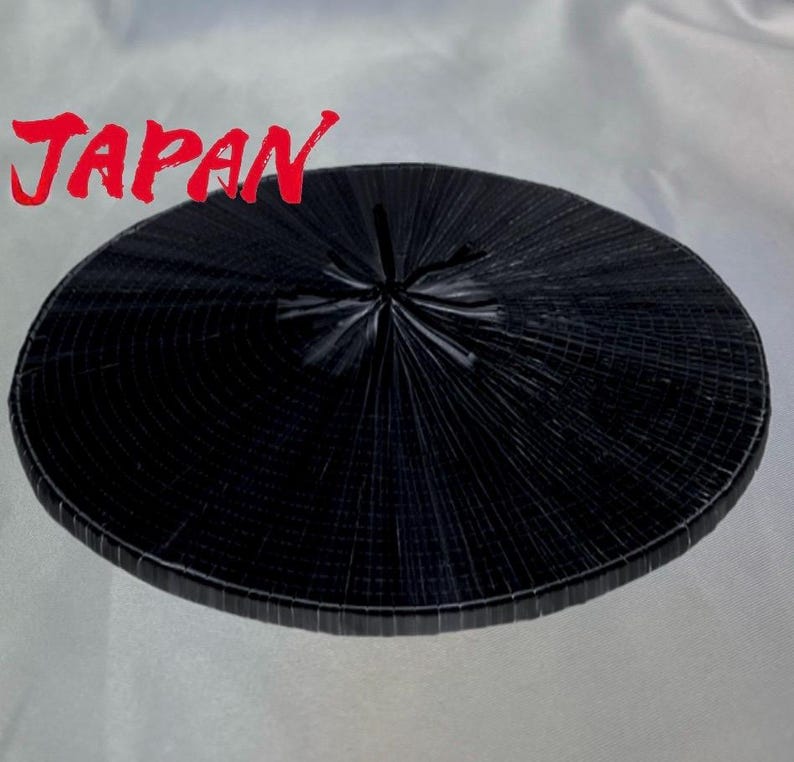 Samurai Bamboo Hat Japanese Ichimonji Gasa Edo Style Made in Japan ...