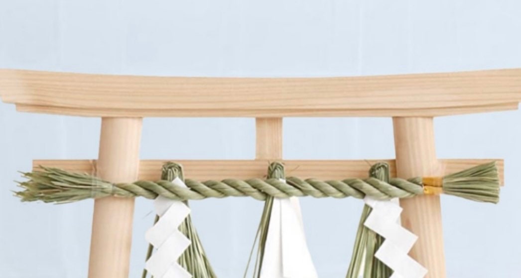 Japanese Torii Shrine Wooden Shinto Sacred Gate Shimenawa Set - Etsy