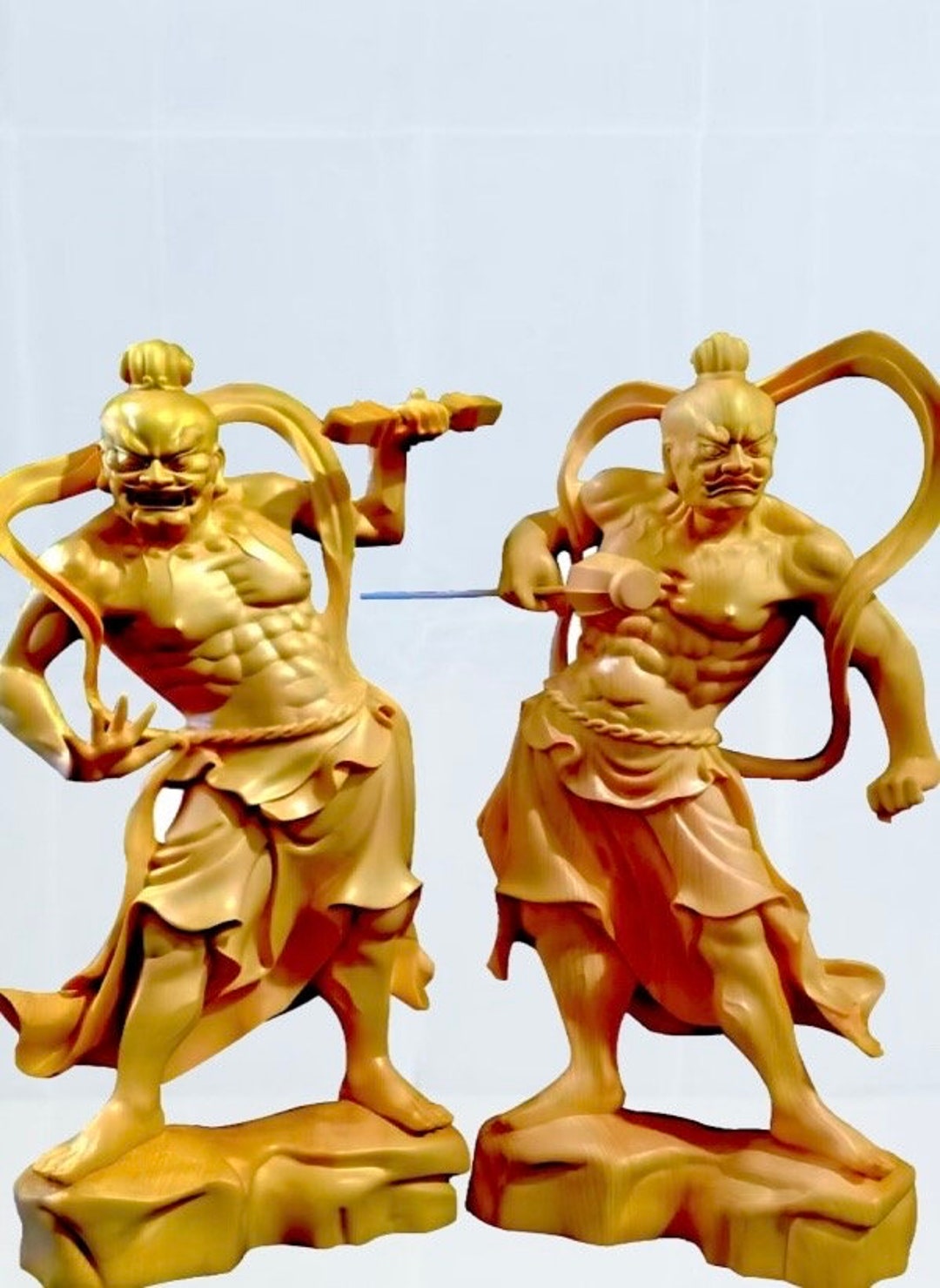 Nio Statues Serve as Guardians of Temples Japan ASAKUSA - Etsy