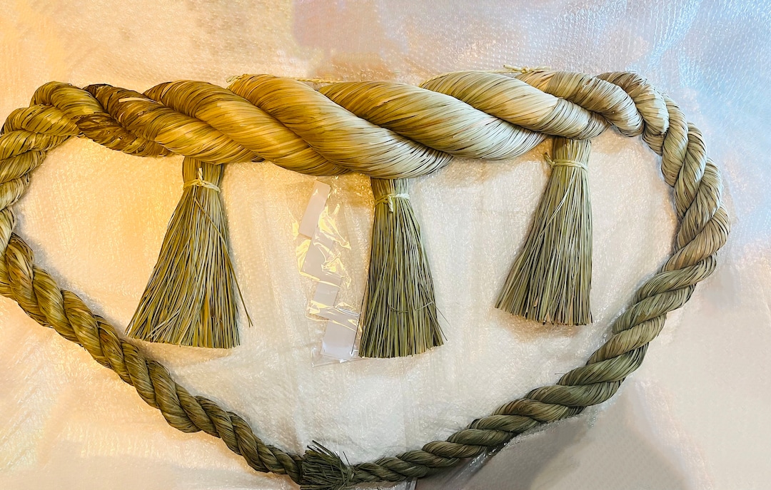 Shimenawa 270cm/106inch Japan Shrine Handmade Separating a Holy Place ...