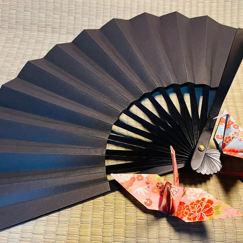Large Japanese Fan - Etsy