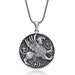 Silver Saint George Mens Necklace, St George 925 Silver Unisex Pendant ...