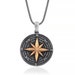 Compass North Star Necklace, Compass Pendant, Compass, Silver and ...