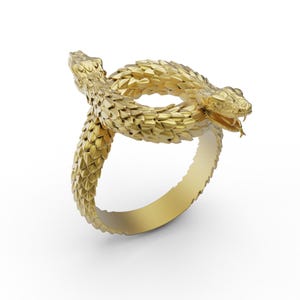 Two Head Snake Sterling Silver Ring, Animal Rings, Double Snake Ring ...