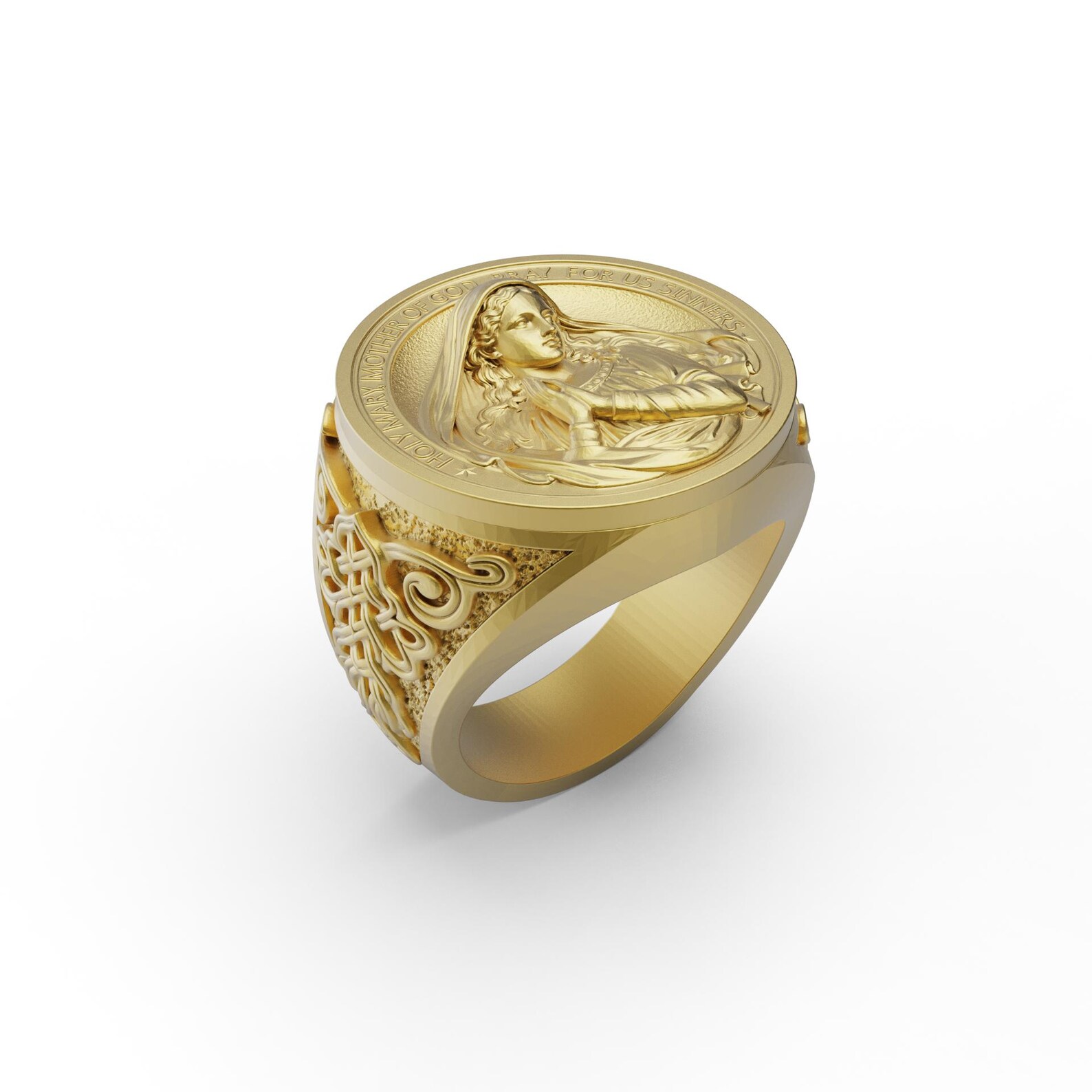 Holy Virgin Mary Religious Ring, Christian Accessory, Catholic Ring ...