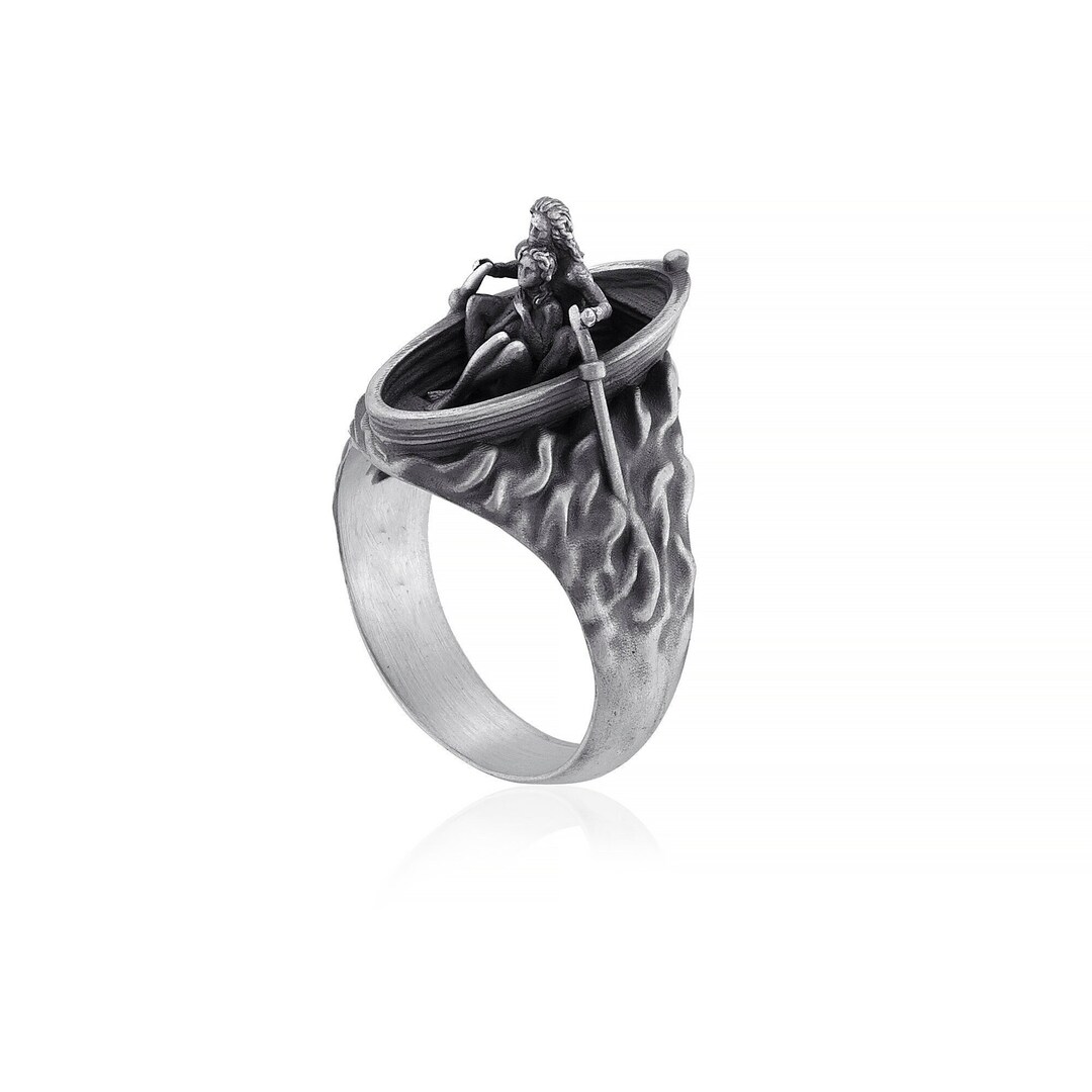 Styx River Journey Ring in Divine Comedy, 925 Sterling Silver Ring ...