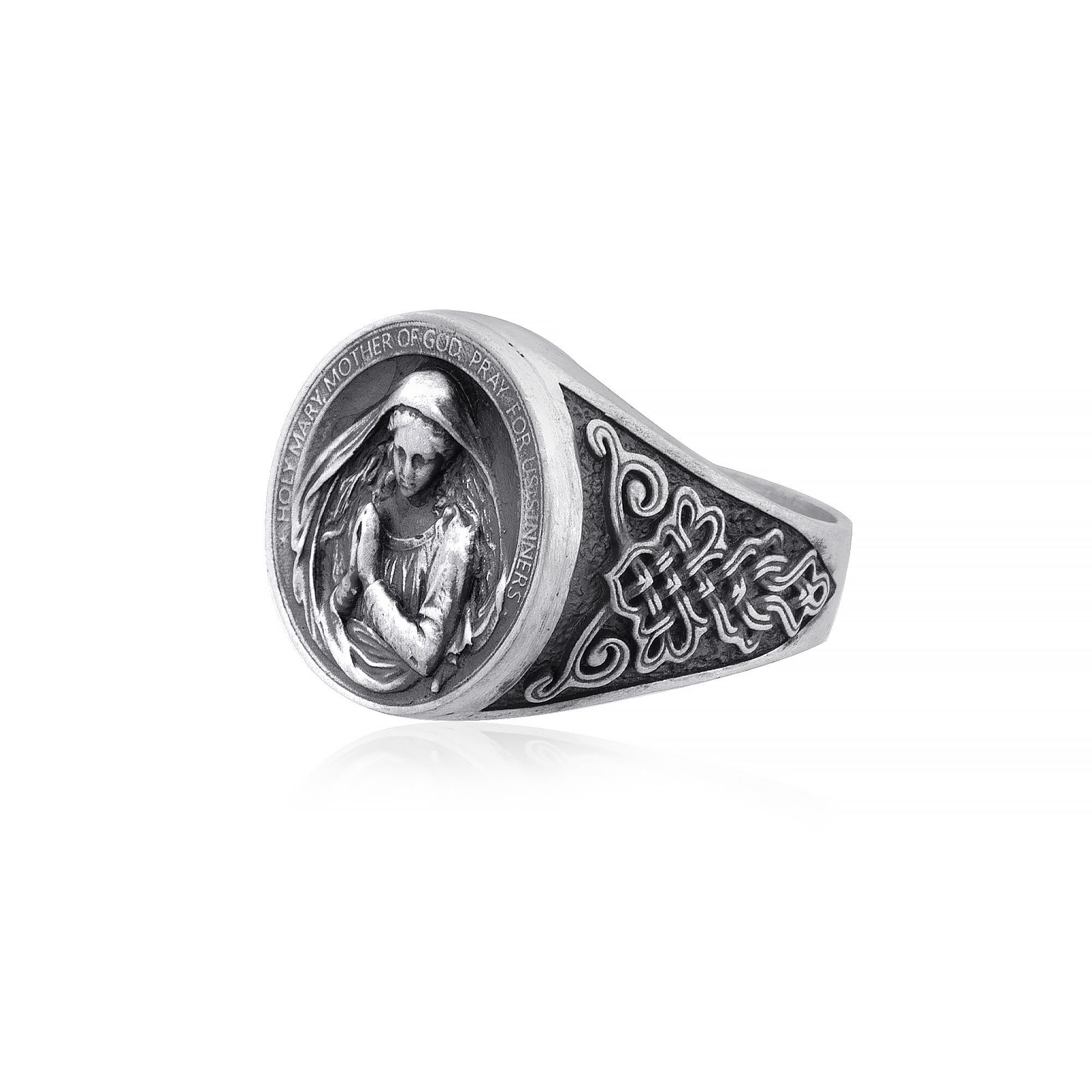 Holy Virgin Mary Religious Ring, Christian Accessory, Catholic Ring ...