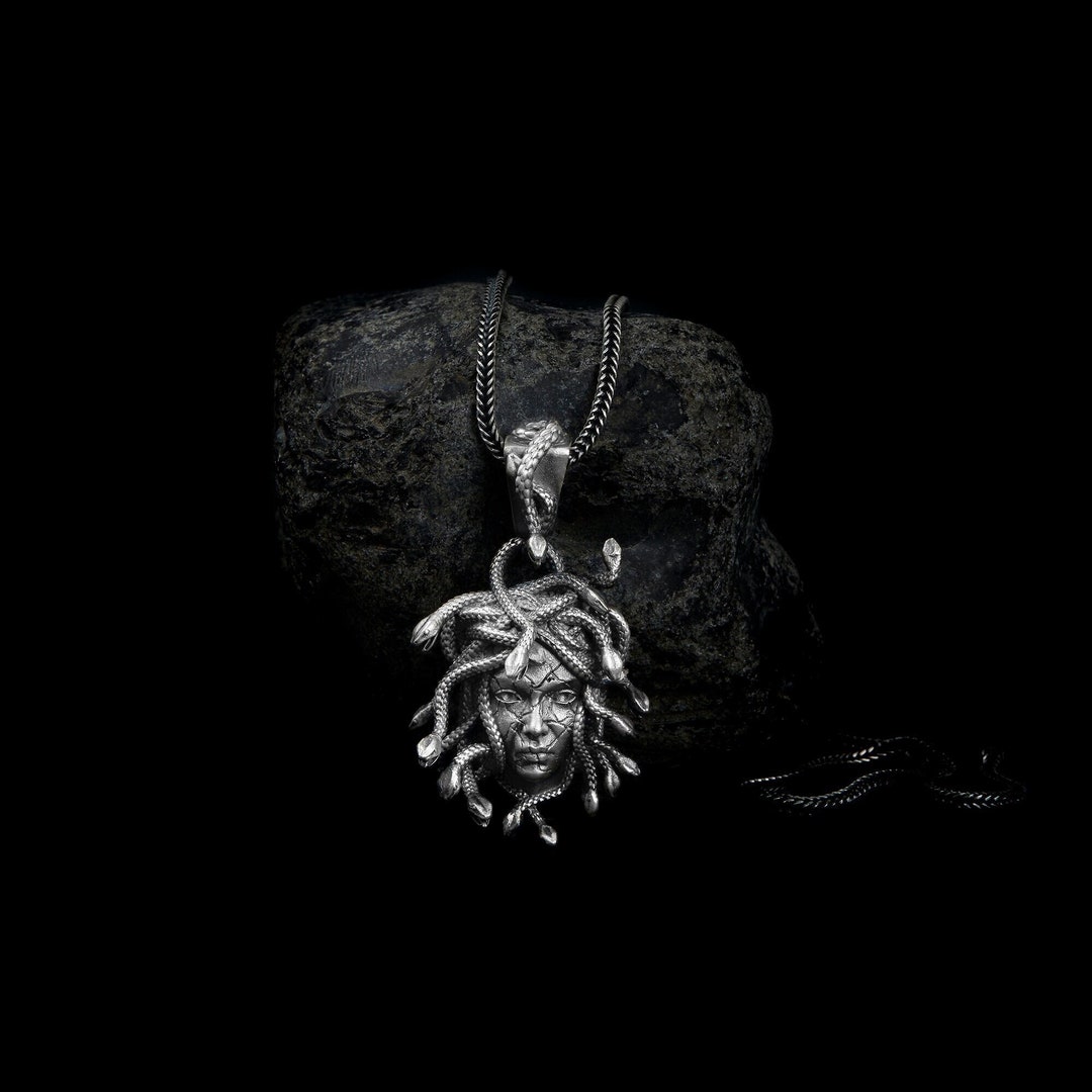Medusa Broken Necklace, Greek Mythology, Medusa Necklace, Mythology ...