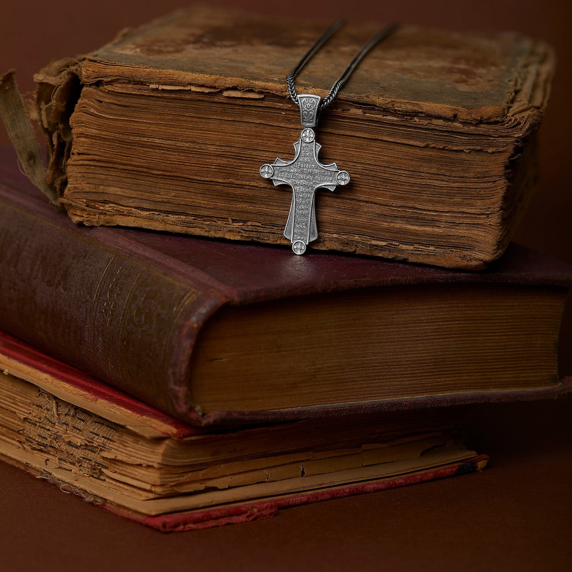 Orthodox Cross Amulet Prayer Necklace, Amulet, Orthodox, Christian ...
