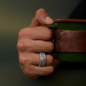 Archangel Michael Ring, St. Michael Protection Band, Sterling Silver ...