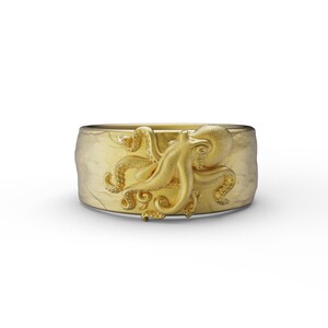 Octopus Handmade Sterling Silver Men Ring, Octopus Animal Jewelry ...