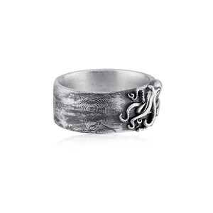 Octopus Handmade Sterling Silver Men Ring, Octopus Animal Jewelry ...