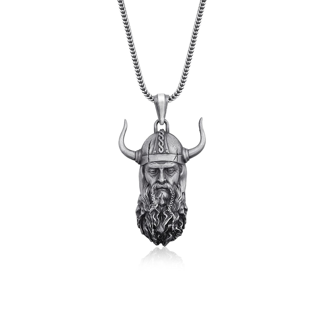 Odin Sterling Silver Necklace, Norse Mythology Pagan Necklace for Her, Mythology Necklace ...