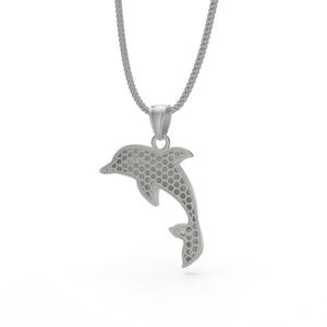 Dolphin Handmade Sterling Silver Necklace, Sea Animal Necklace, Dophin ...