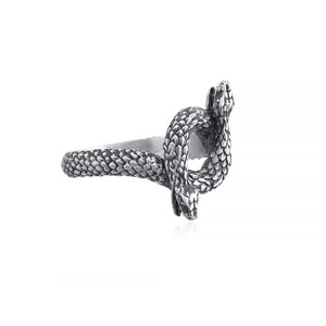 Two Head Snake Sterling Silver Ring, Animal Rings, Double Snake Ring ...