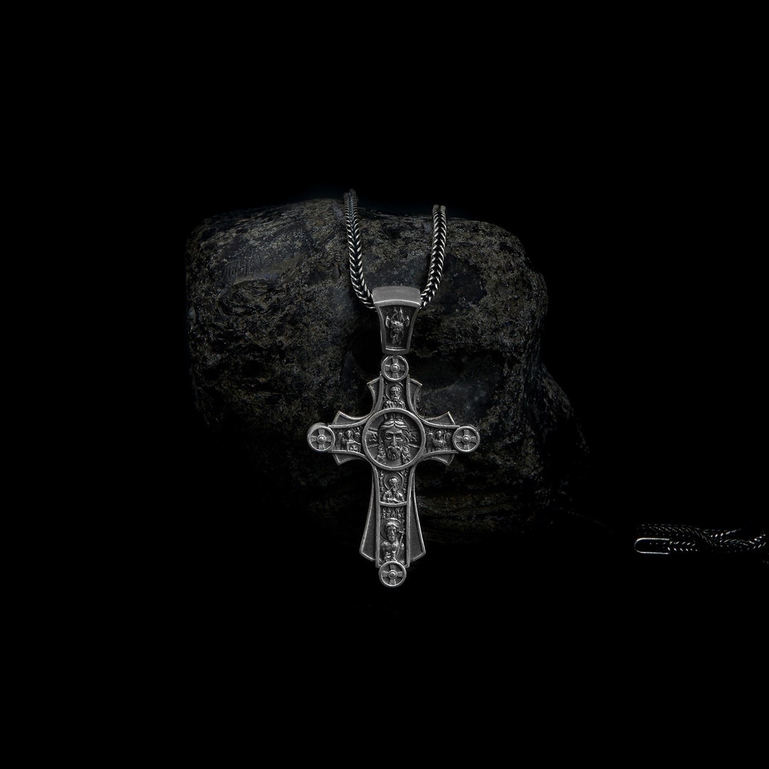 Orthodox Cross Amulet Prayer Necklace, Amulet, Orthodox, Christian ...