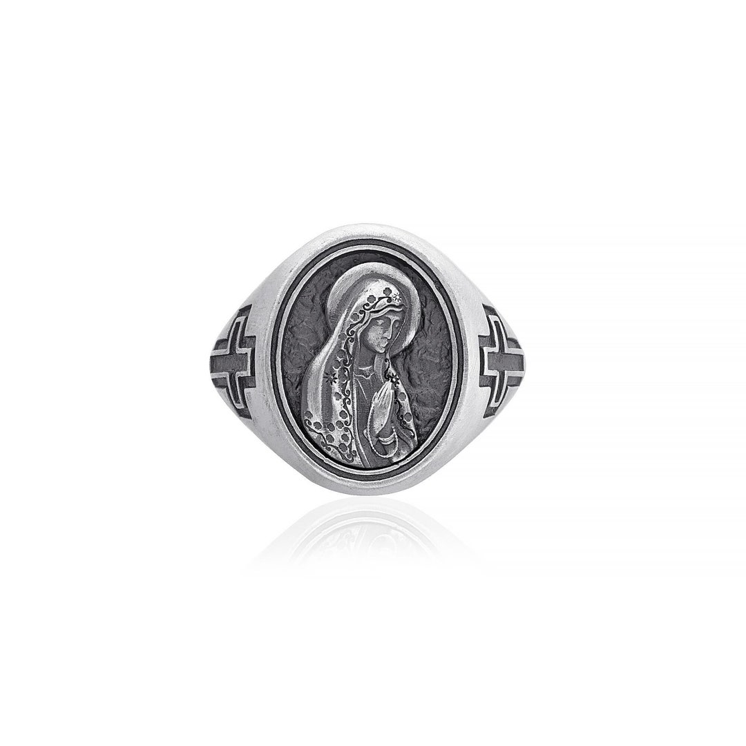 Virgin Mary Ring, Holy Mother Mary, Mothers Day Gift , Virgin Mary Ring ...