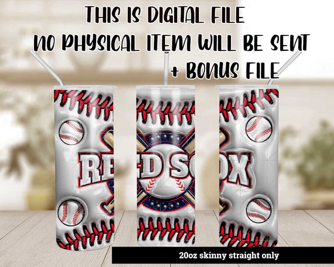 3D Inflated Red Socs 20oz Tumbler Wrap PNG Sublimation 3D Puffy 20oz ...