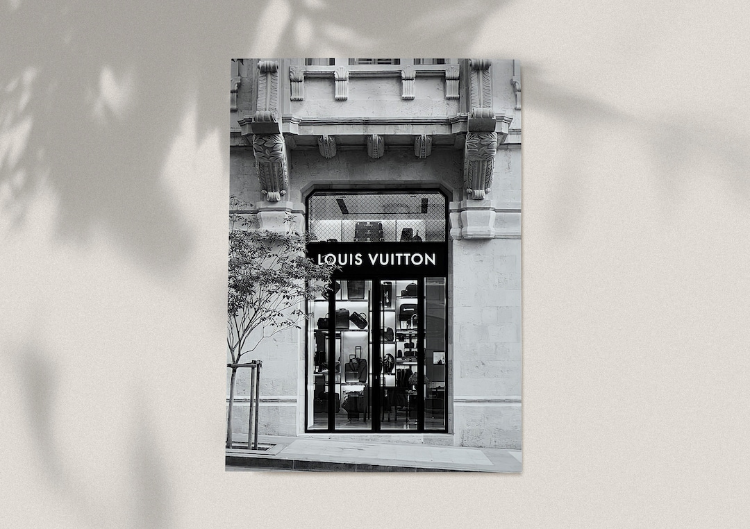 Louis Vuitton Fashion Digital Download • Luxury Brand Shop Print • Louis Vuitton Store Front ...