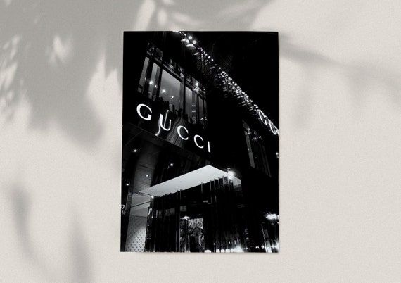 Gucci Fashion Digital Download Luxury Brand Shop Print - Etsy