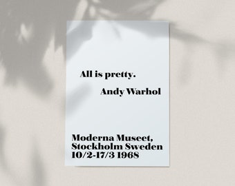 Warhol All is Pretty - Etsy
