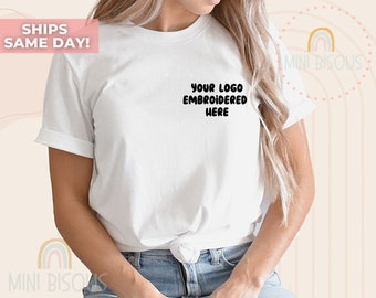 Embroidered Logo Shirt - Etsy